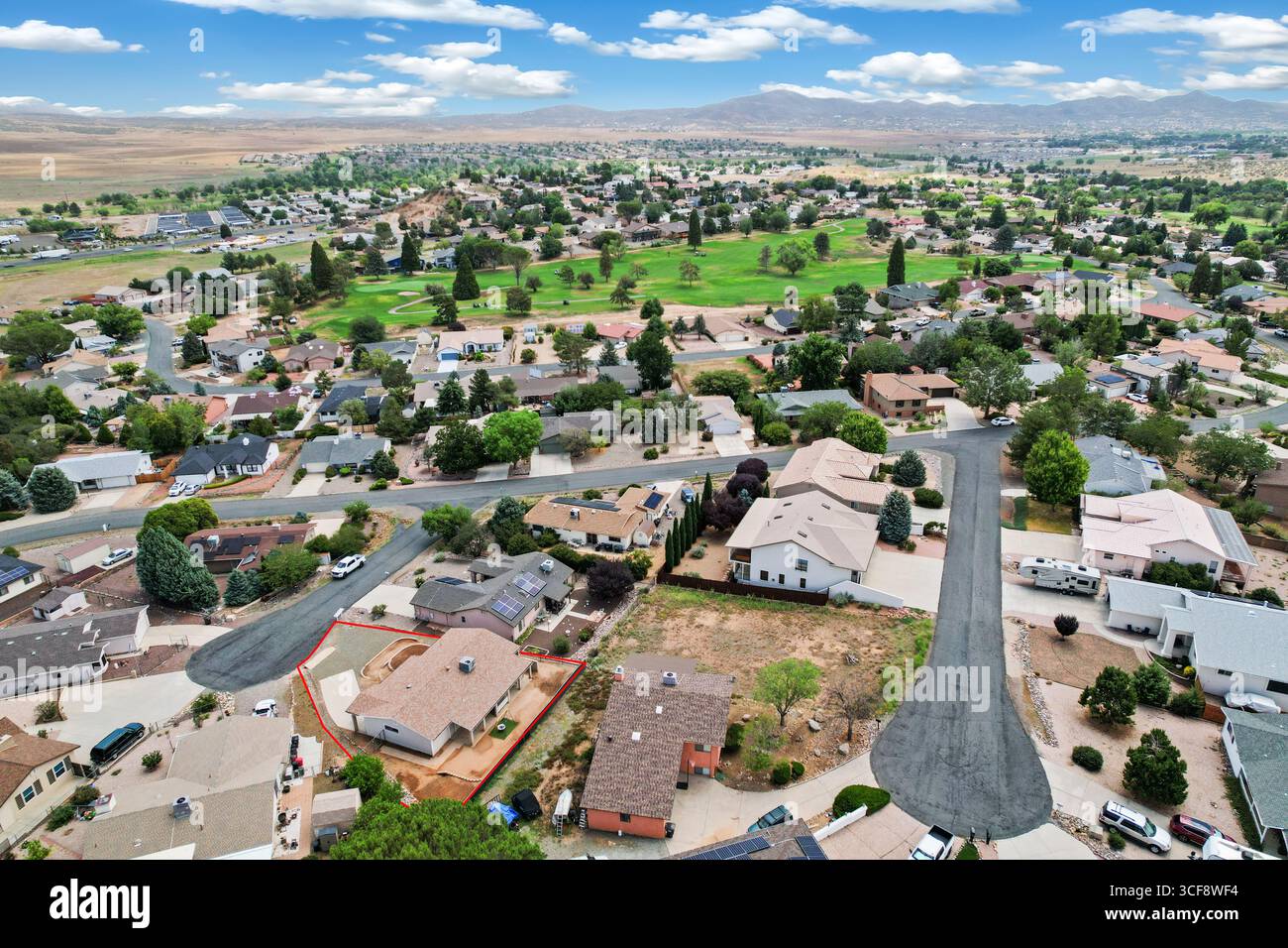 Aerial footage residential neighborhoods homestead hi-res stock ...