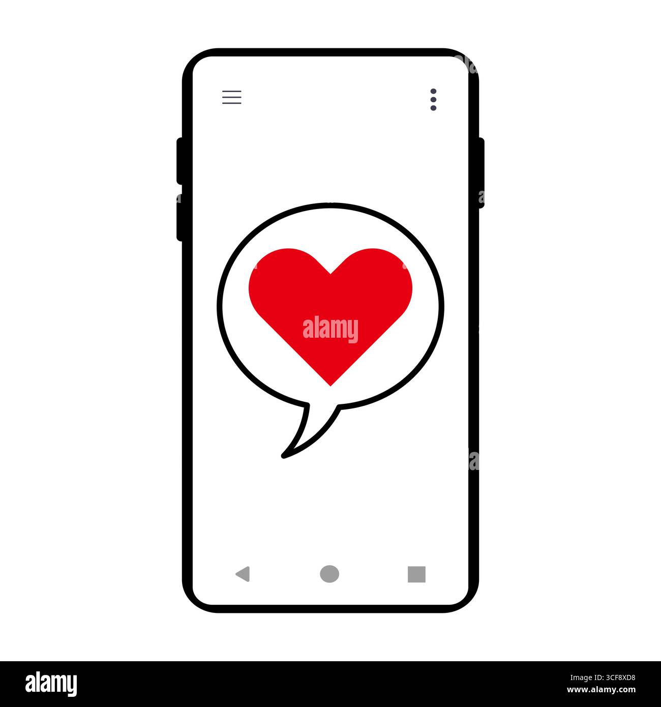 Mobile phone displaying message Stock Vector Images - Alamy