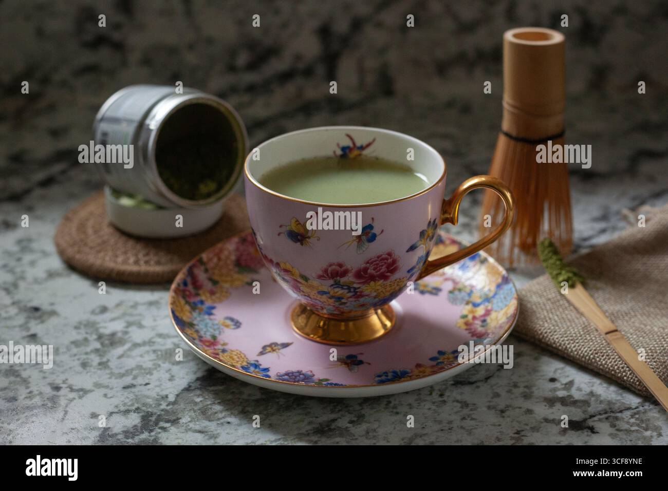 Matcha tea in morning hi-res stock photography and images - Alamy