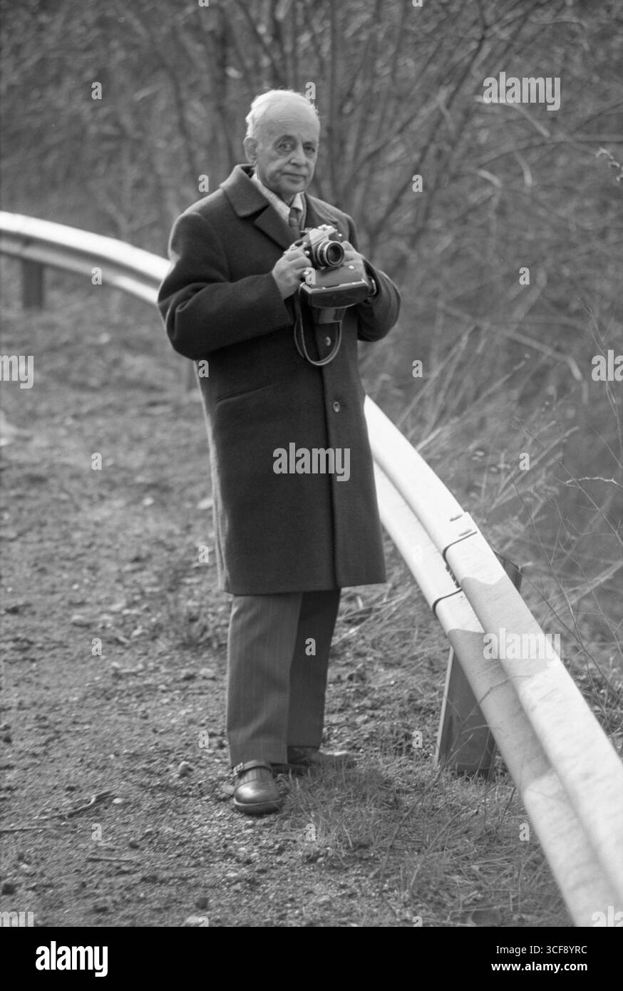 Academician Gleb Frank with camera, Sofia Stock Photo - Alamy
