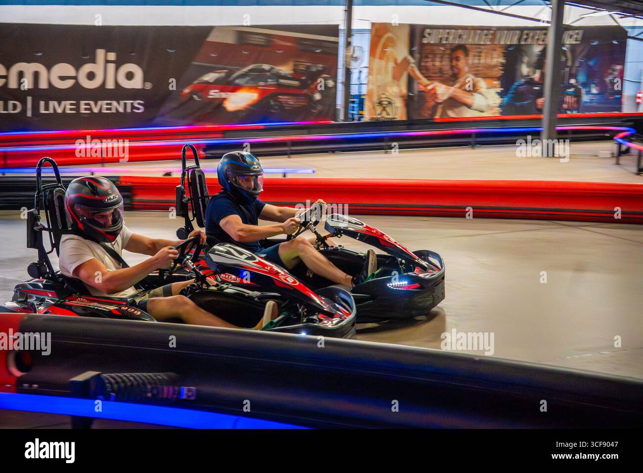 Thrilling go kart racing hi-res stock photography and images - Alamy