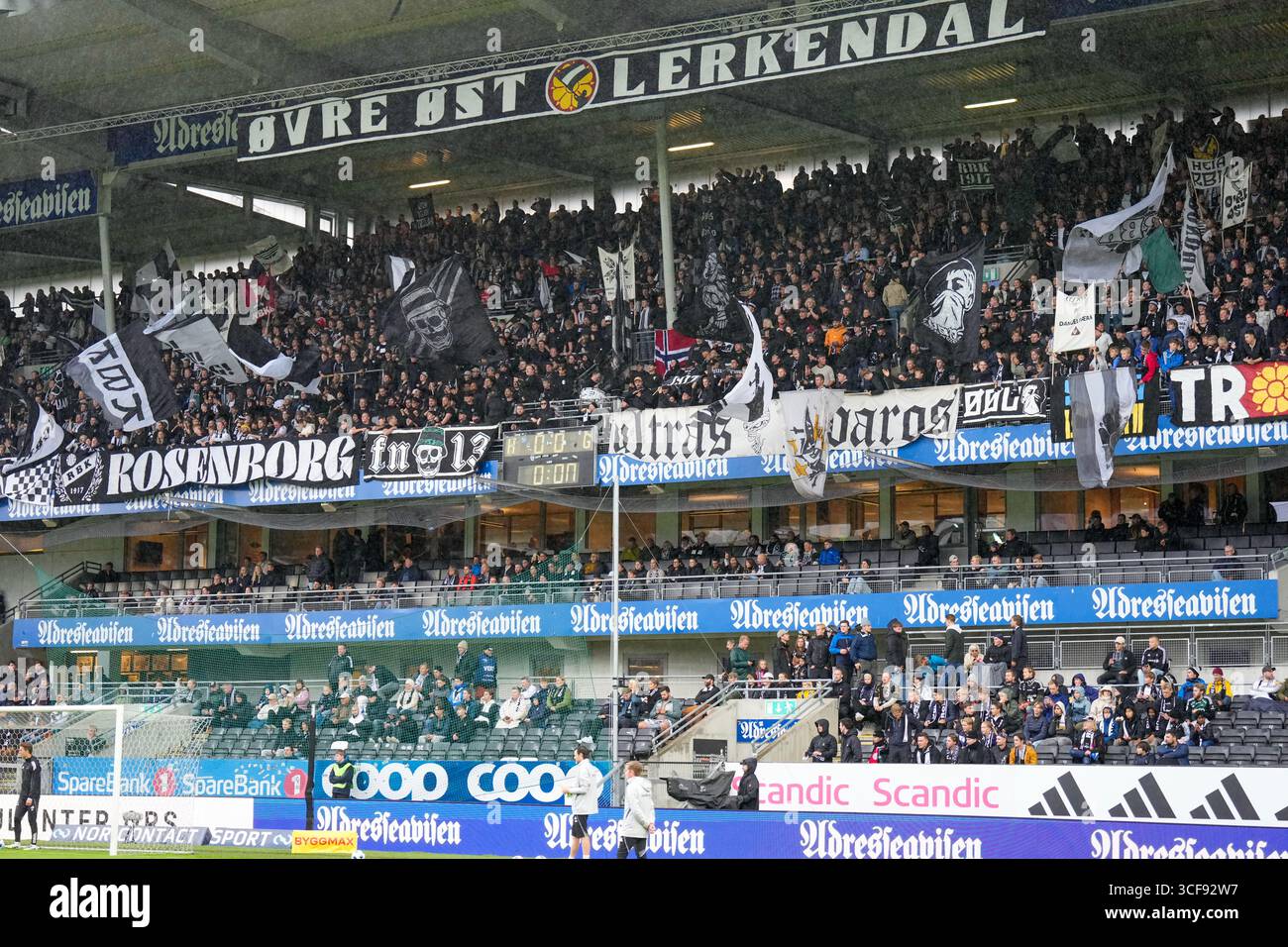 Trondheim 20250821. Rosenborg supporters before the Conference League ...