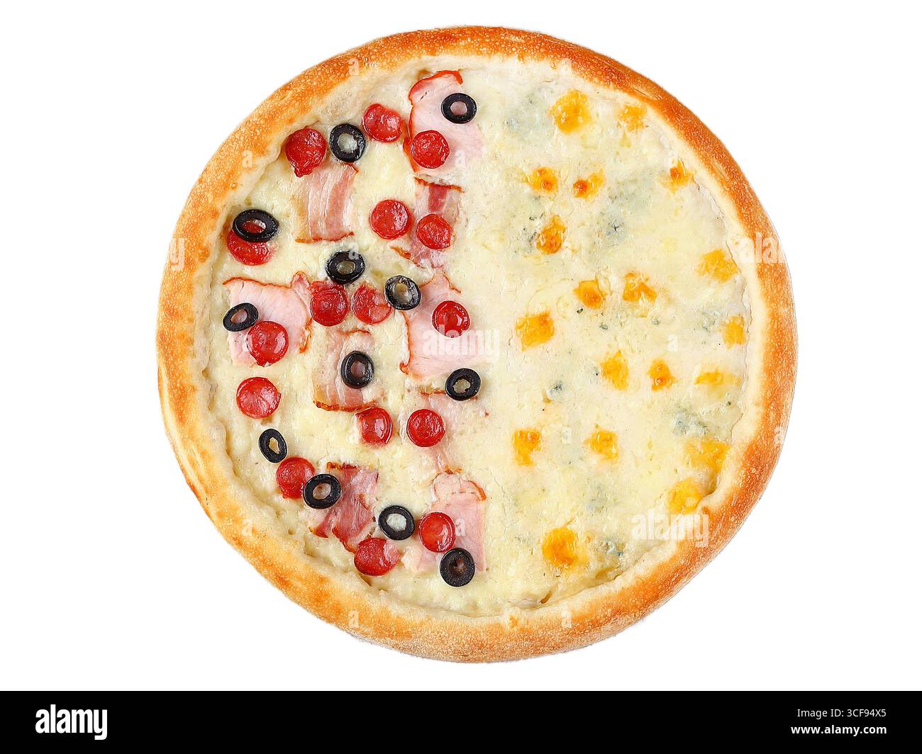 Gourmet pizza featuring crispy Cut Out Stock Images & Pictures - Alamy