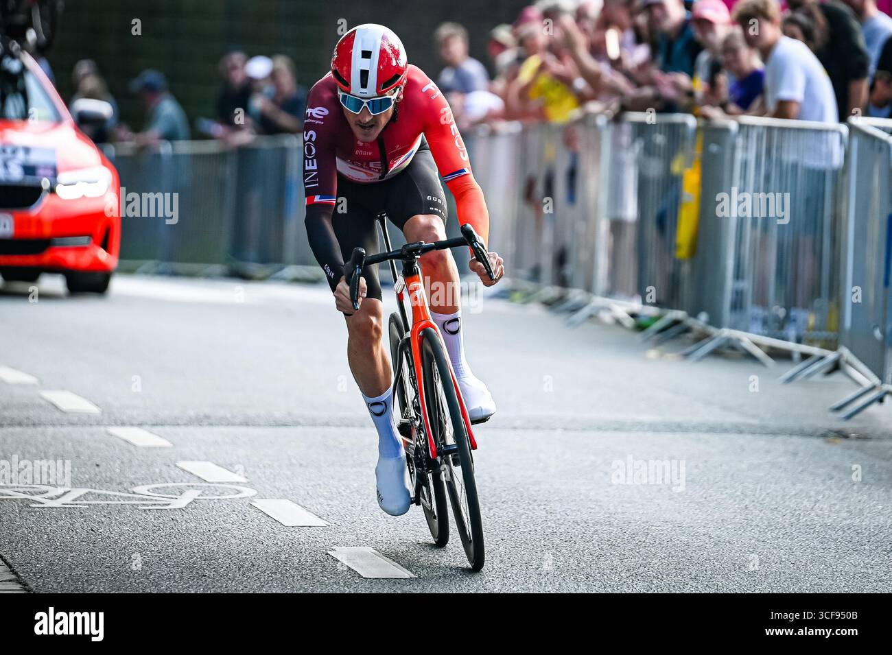 Geraint Thomas, INEOS Grenadiers Einzelzeitfahren ITT Prologue über 3 ...