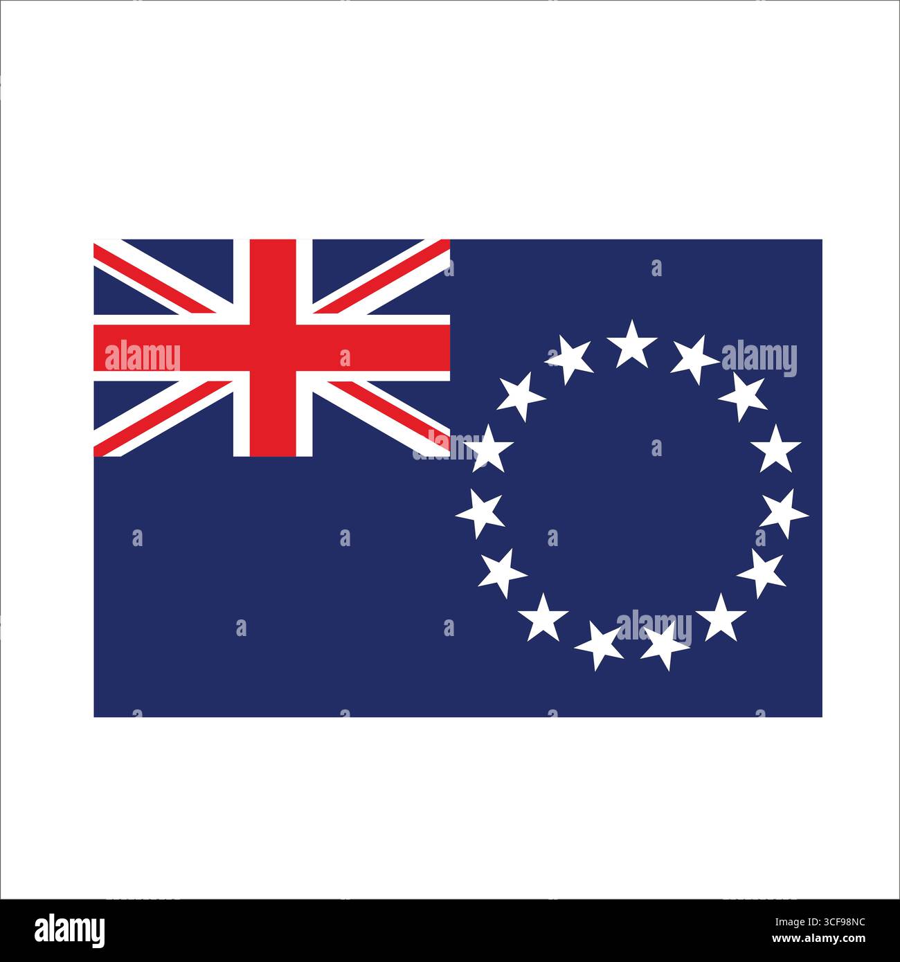 Cook islands flag in Stock Vector Images - Alamy