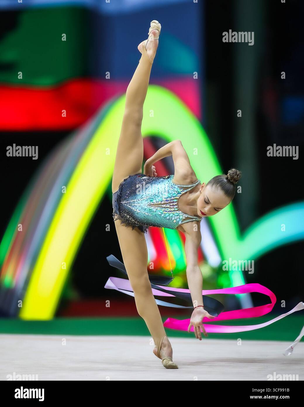 Stiliana Nikolova (Bulgaria) at second day of All-Around qualifications ...