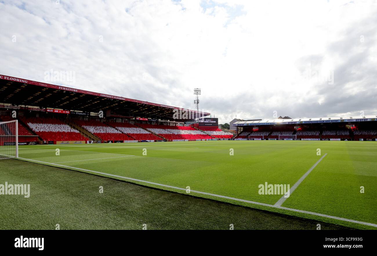 A general view of the pitch before the UEFA Europa League play-off ...