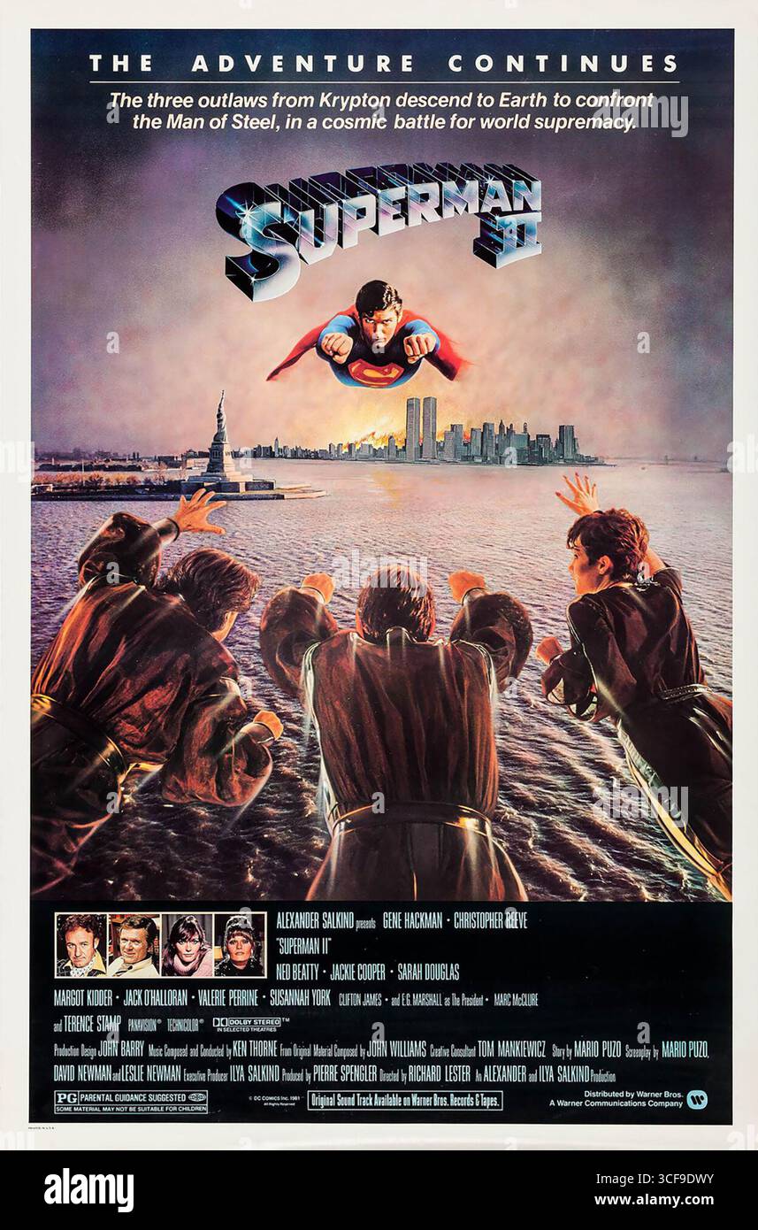 Superman ii 1980 poster hi-res stock photography and images - Alamy