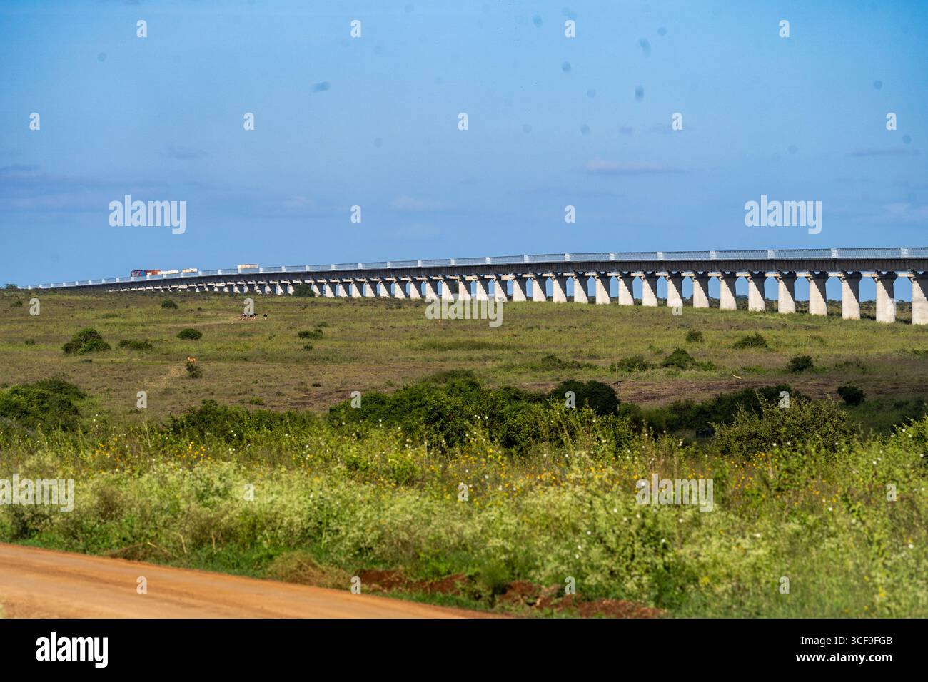 SGR Railway Bridge Crossing Nairobi National Park, Kenya Stock Photo ...