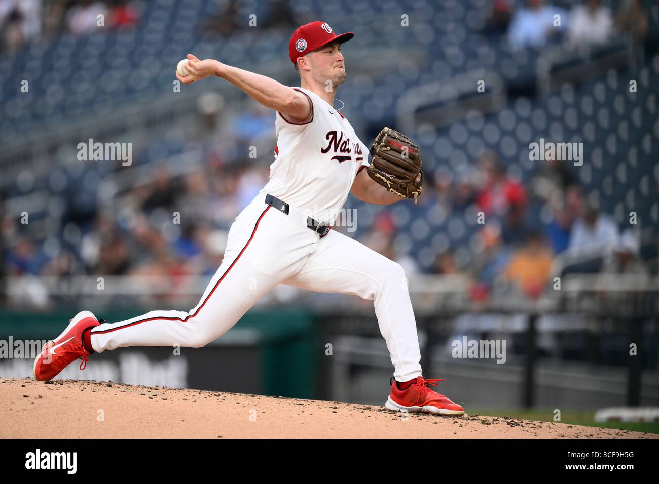Washington Nationals starting pitcher Brad Lord (61) in action during a ...