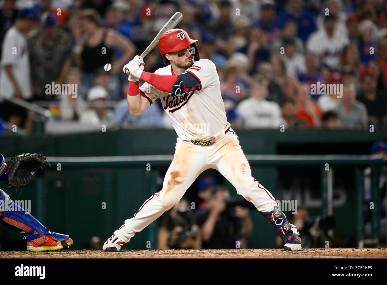 Washington Nationals' Dylan Crews in action during a baseball game ...