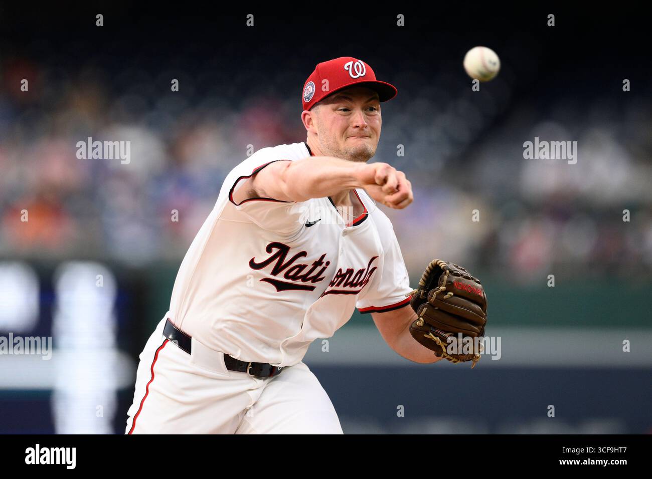 Washington Nationals starting pitcher Brad Lord (61) in action during a ...