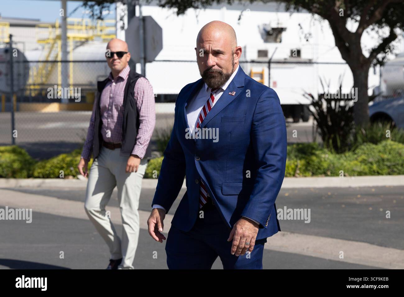 Florida Lt. Gov. Jay Collins arrives for a news conference, Thursday ...