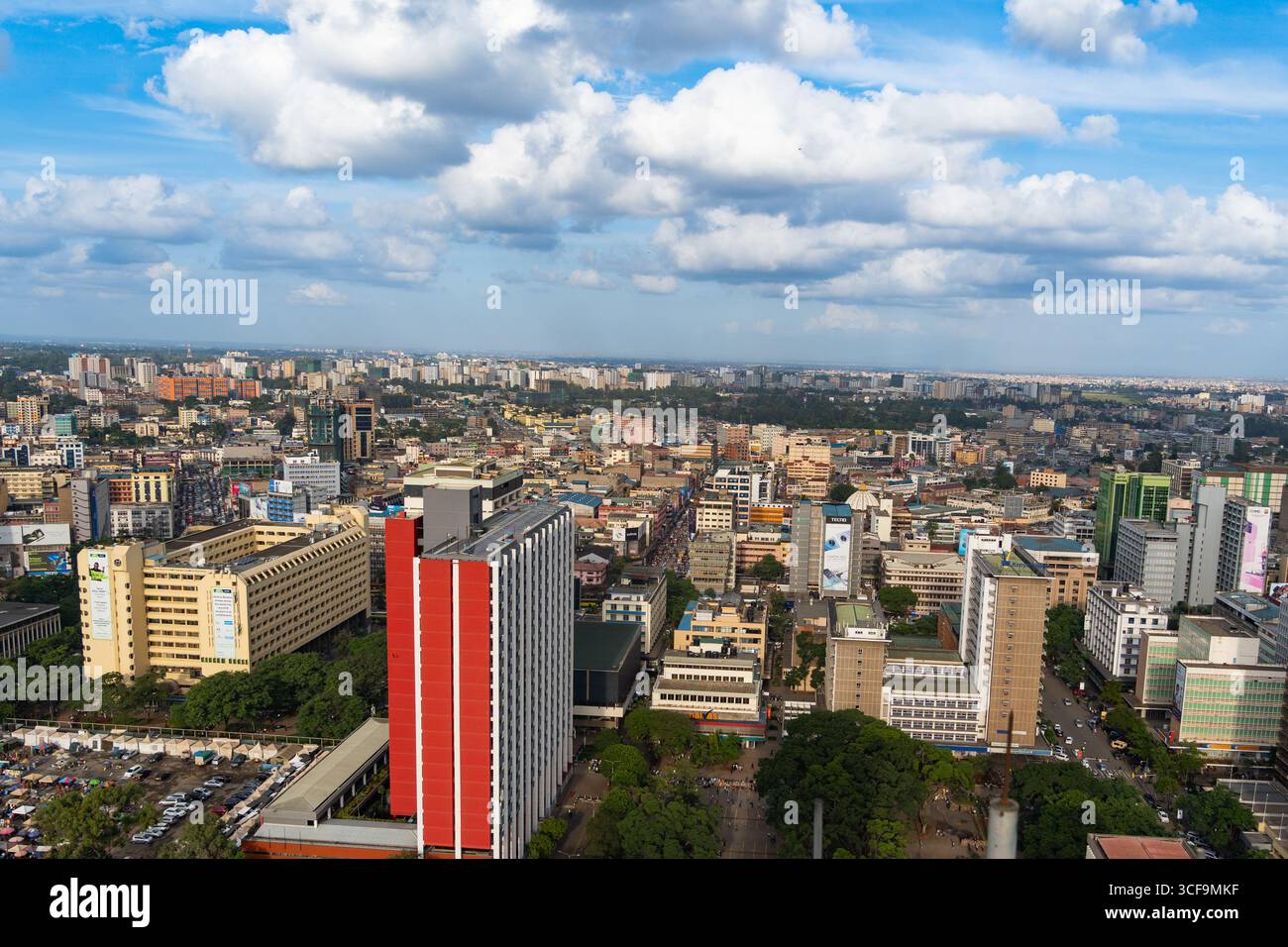 Aerial panoramic view tallest towers hi-res stock photography and images - Alamy