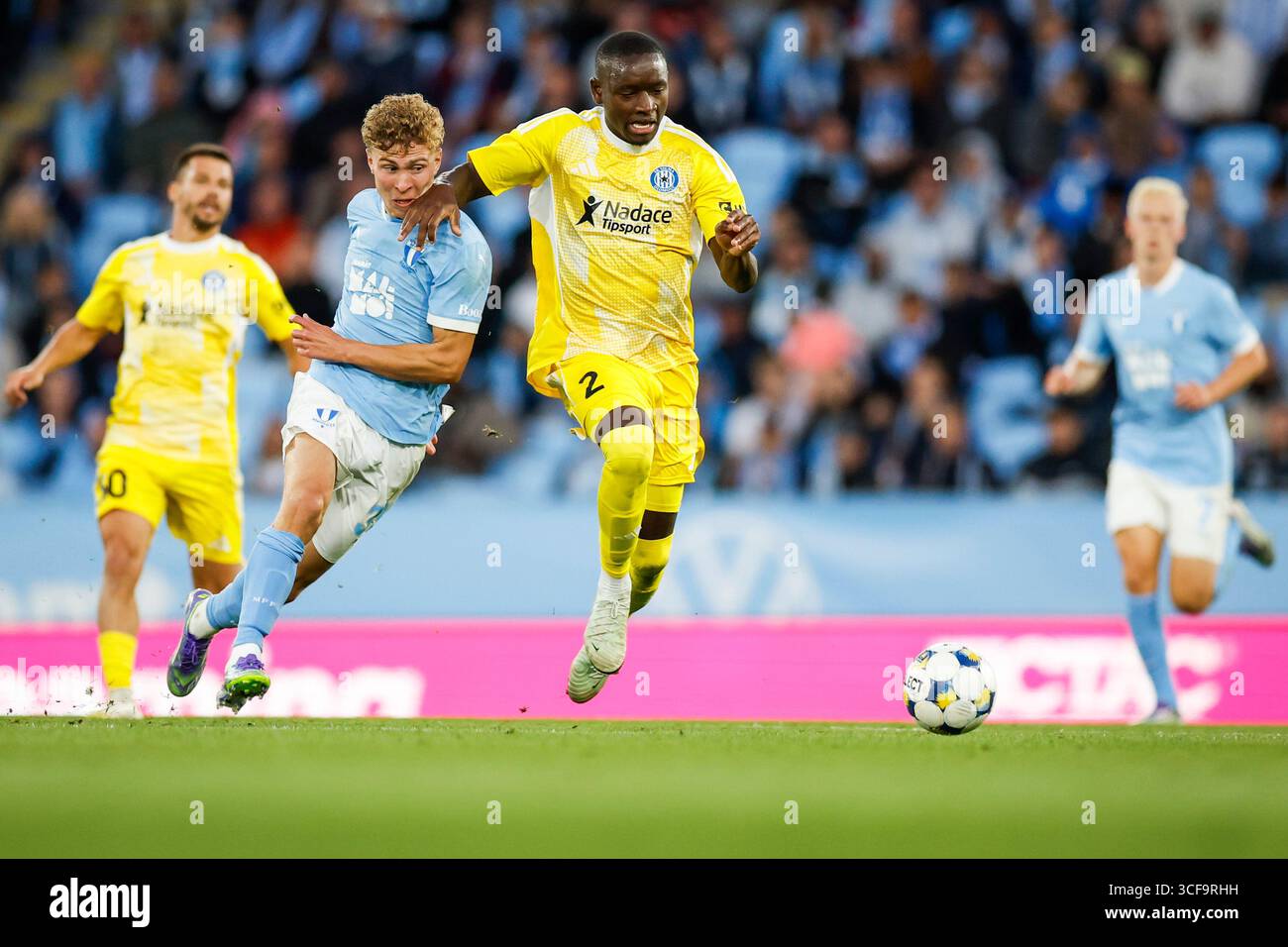 MALMÖ, SWEDEN 20250821Malmö FF's Hugo Bolin during Thursday's Europa ...