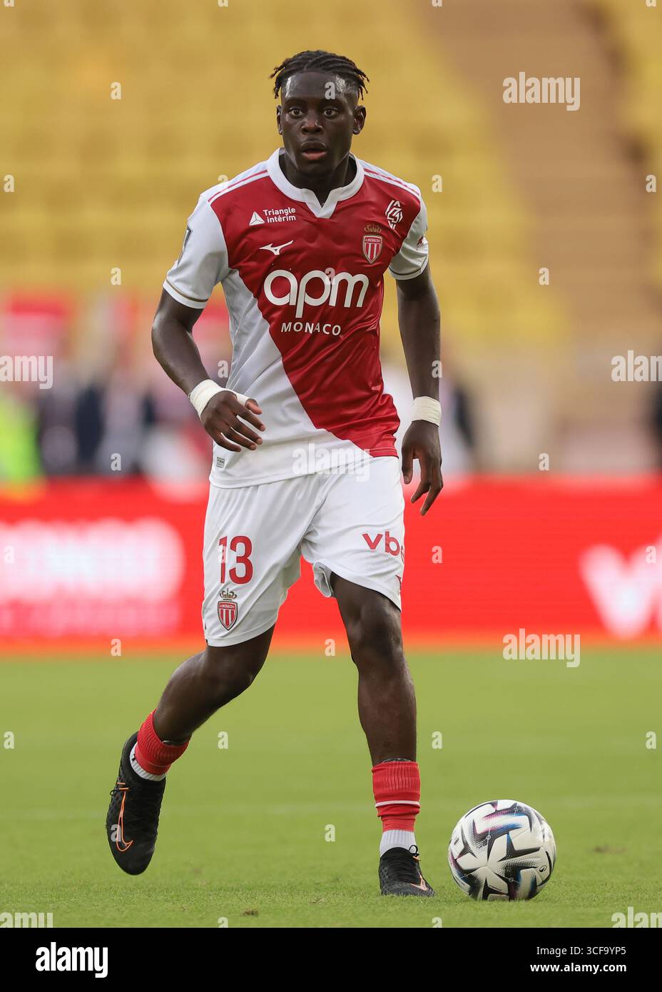 Monaco, Monaco, 16th August 2025. Christian Mawissa of AS Monaco during ...