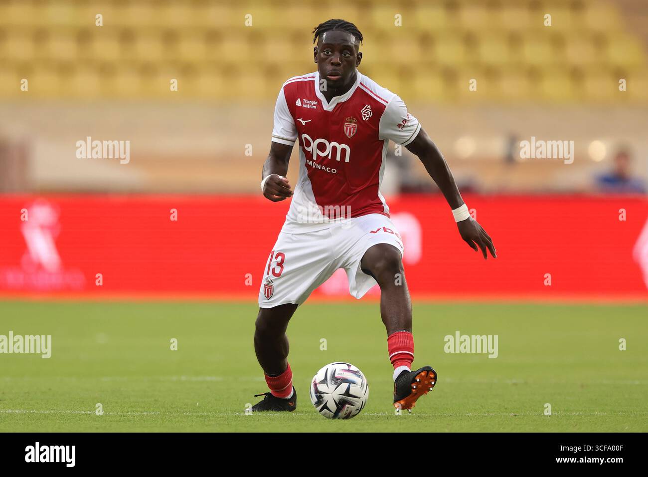 Monaco, Monaco, 16th August 2025. Christian Mawissa of AS Monaco during ...
