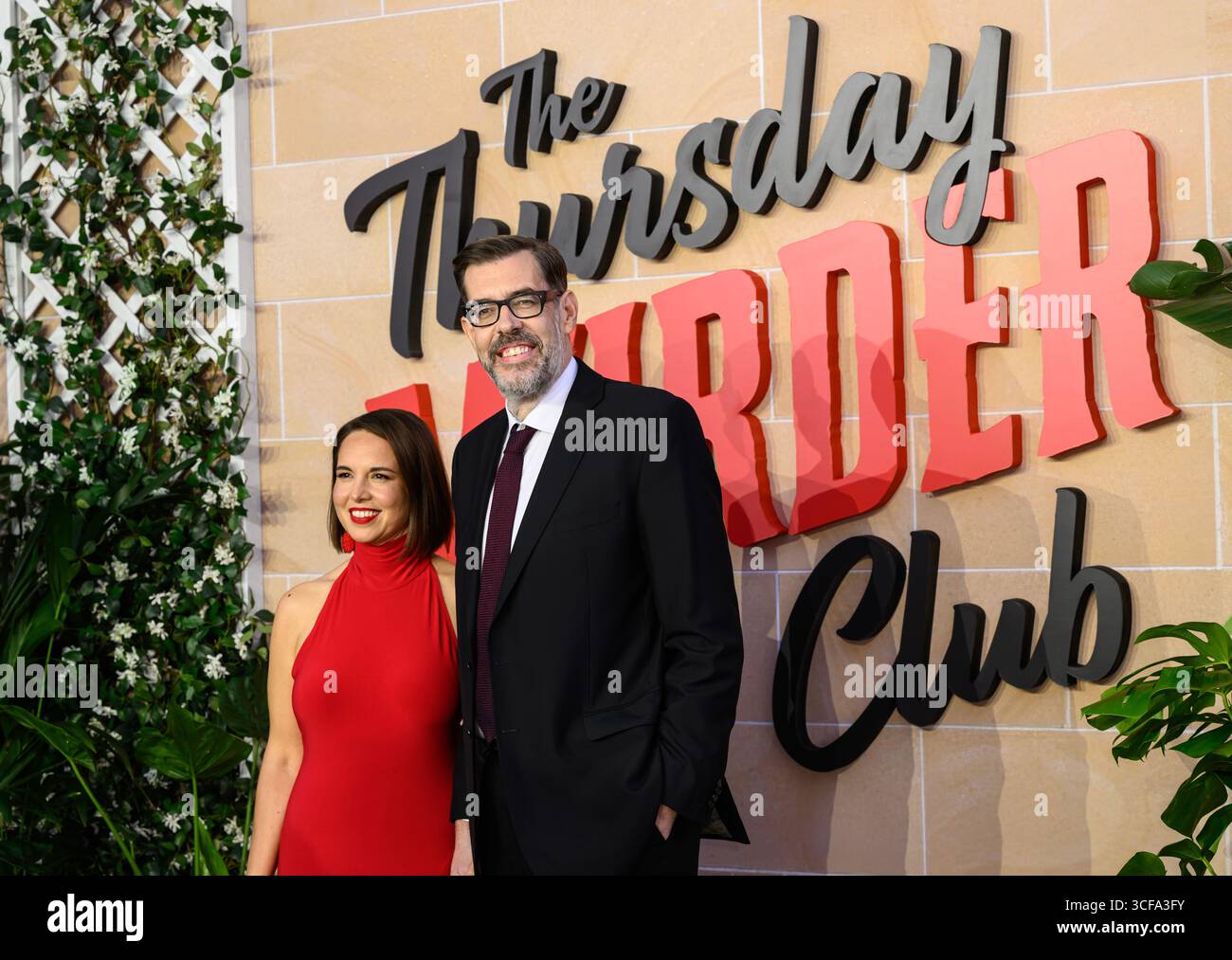 London, UK. August 21st, 2025. Richard Osman and Ingrid Oliver ...