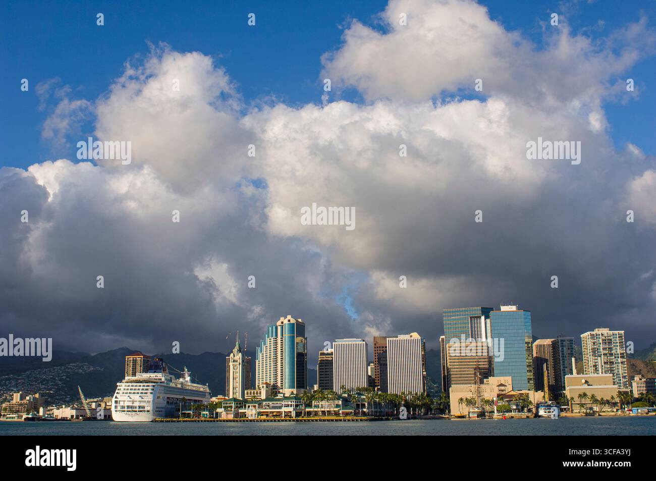 Cruise Ship Pride of Aloha docked at Pier 11 Cruise Ship Terminal at ...