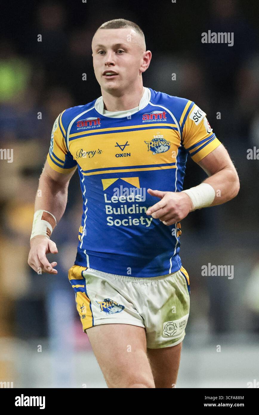 Harry Newman of Leeds Rhinos during the Betfred Super League round 23 ...