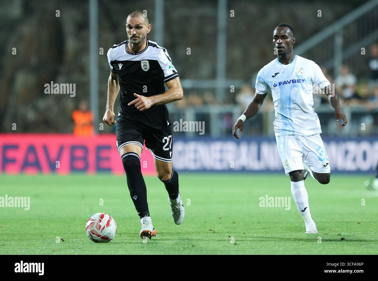 Rijeka, Croatia. 21st Aug, 2025. HNK Rijka vs FC PAOK in 1st leg Play ...