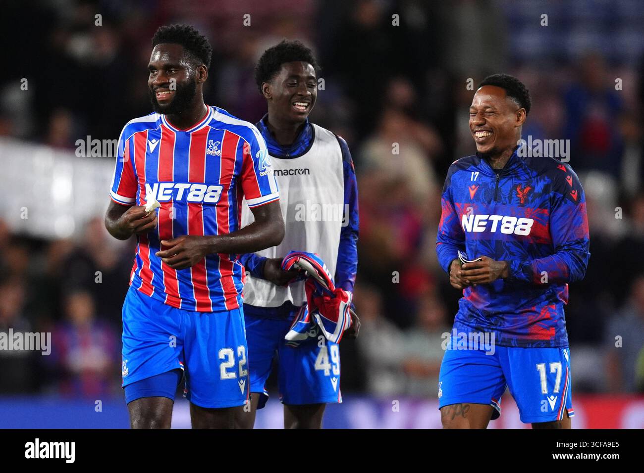 Crystal Palace's Odsonne Edouard, Jesurun Rak-Sakyi and Nathaniel Clyne ...