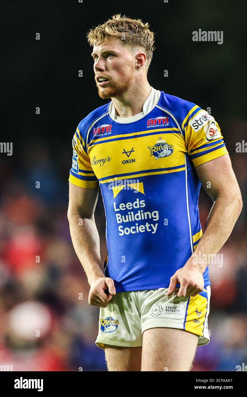 Morgan Gannon of Leeds Rhinos during the Betfred Super League round 23 ...
