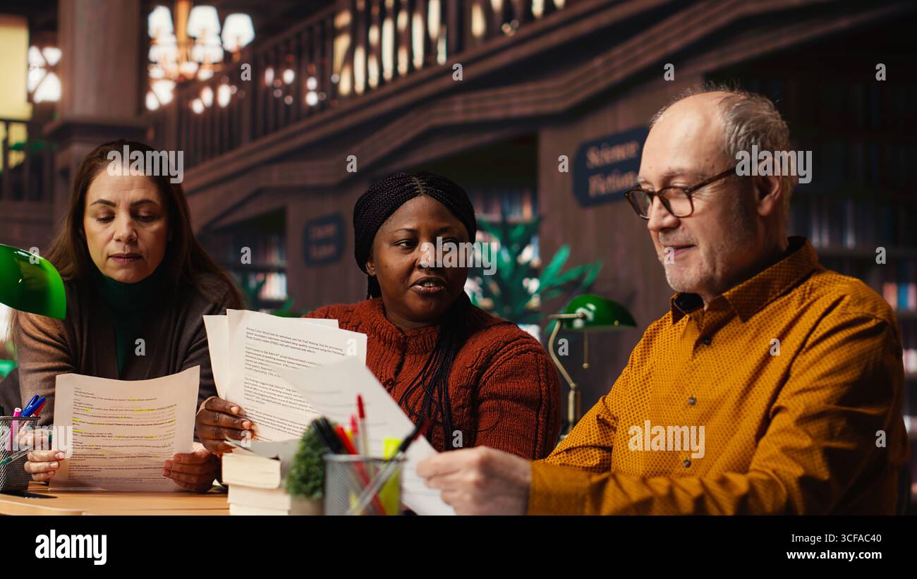 Cast members practicing script hi-res stock photography and images - Alamy