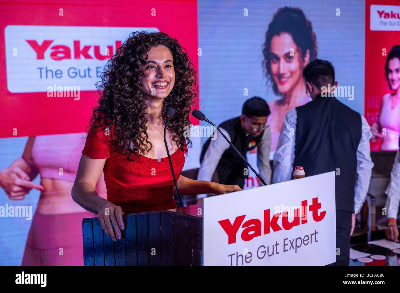 Taapsee Pannu, Bollywood actress talks to the media during a press ...