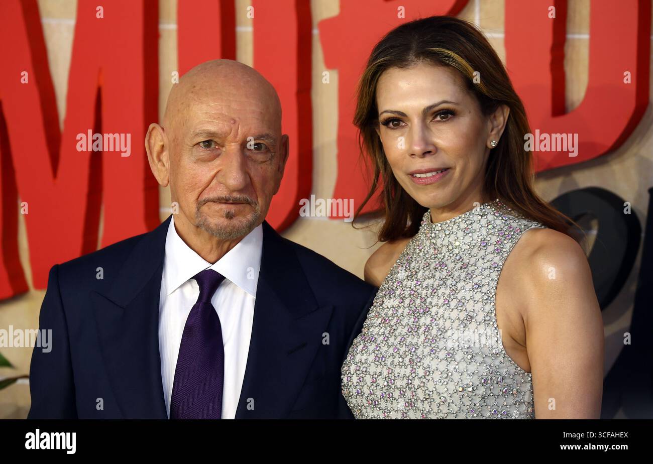 Sir Ben Kingsley and Daniela Lavender attend "The Thursday Murder Club ...