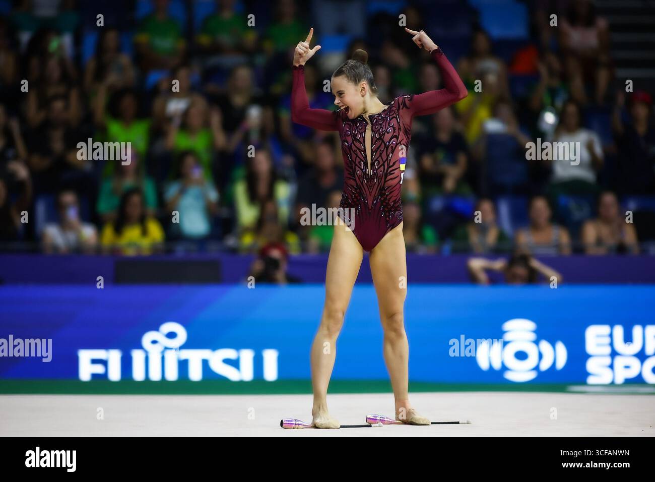 Taisiia Onofriichuk (Ukraine) at second day of All-Around ...