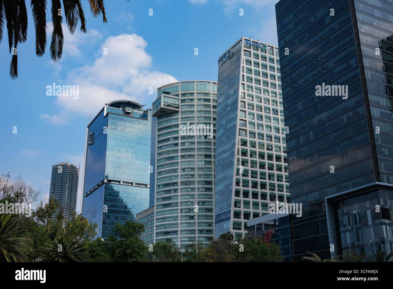 Mexico City, Mexico - February 3, 2025: Views of Paseo de la Reforma ...