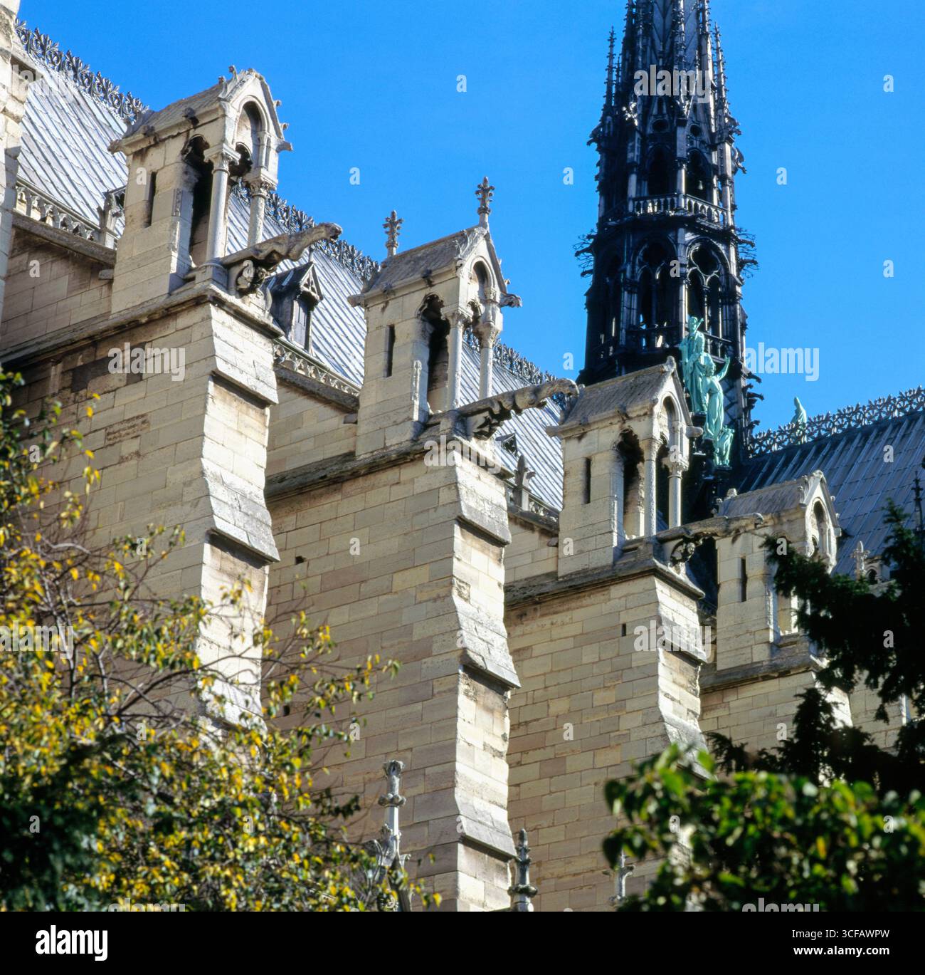 Flying Buttresses of Notre-Dame 1345, a masterpiece from the Middle ...