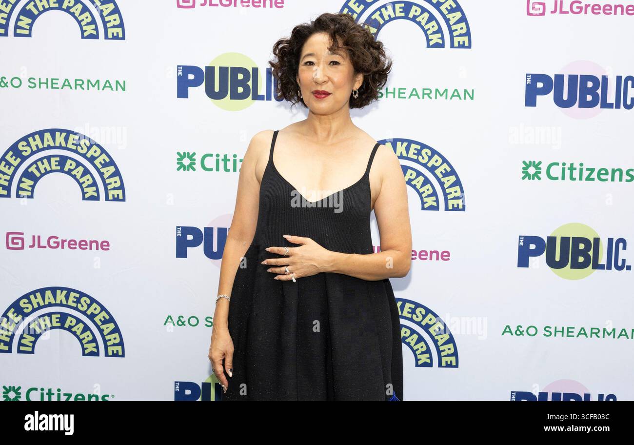 Sandra Oh attends the opening night celebration of Shakespeare in the ...