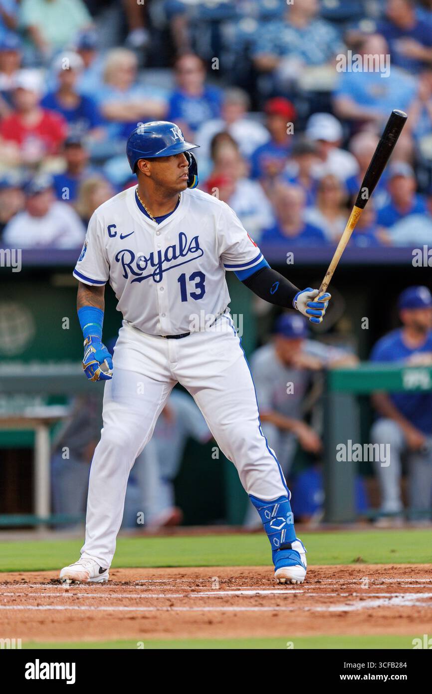 KANSAS CITY, MO - AUGUST 20: Kansas City Royals catcher Salvador Perez ...