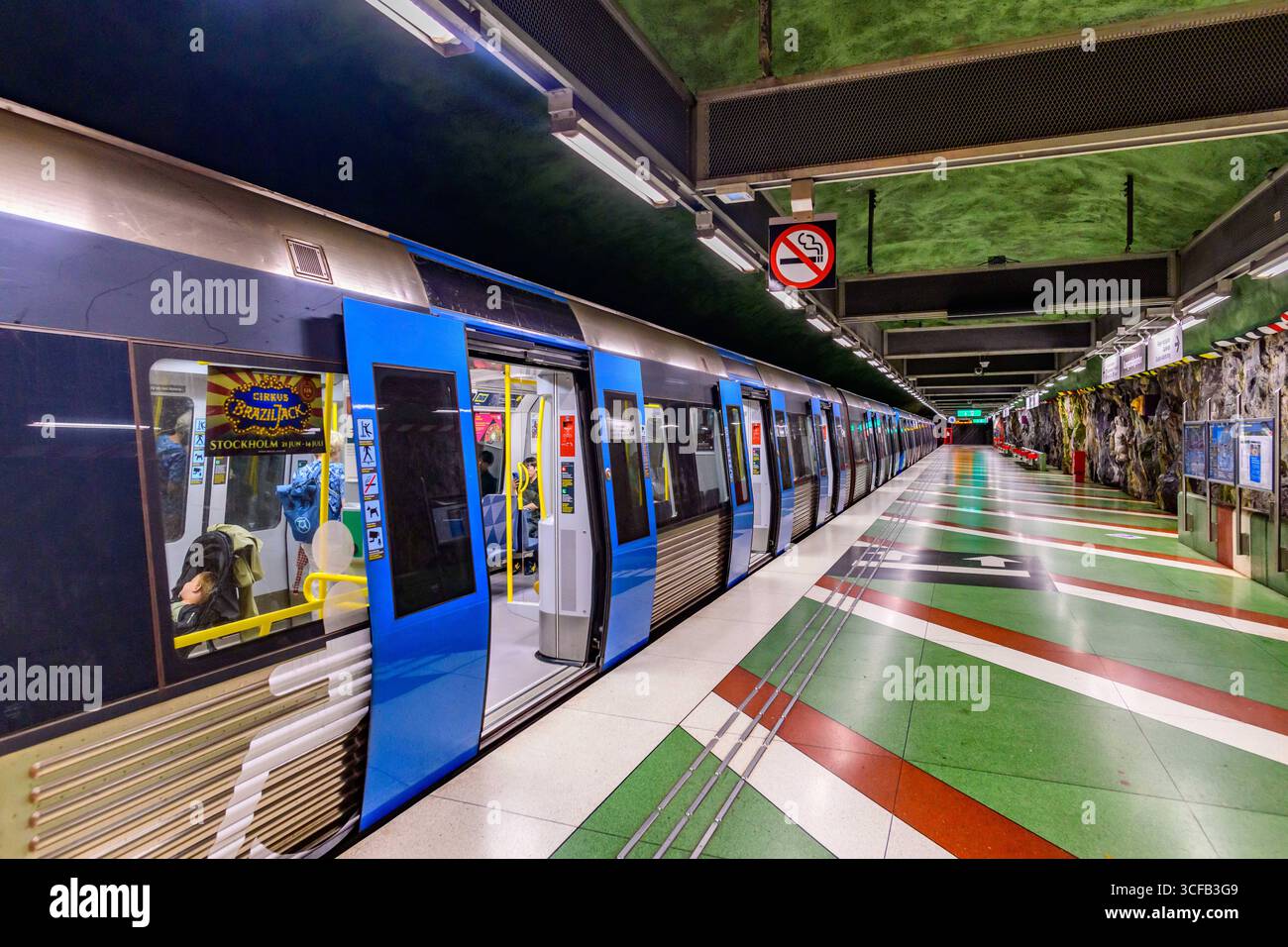 stockholm, sweden, 26 july 2025, tunelbana station kungstraedgarden ...