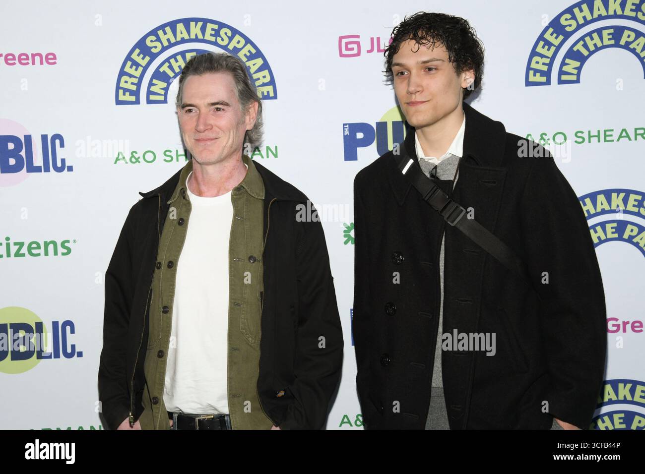 Billy Crudup and William Atticus Parker attend the "Twelfth Night: Free ...