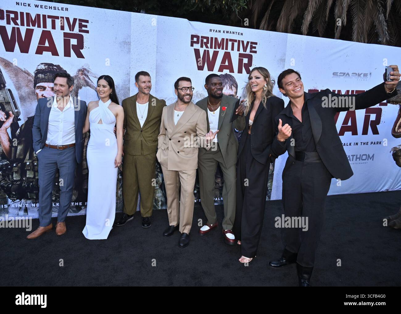 Hollywood, CA USA - August 18, 2025: Nick Wechsler, Ana Thu Nguyen ...