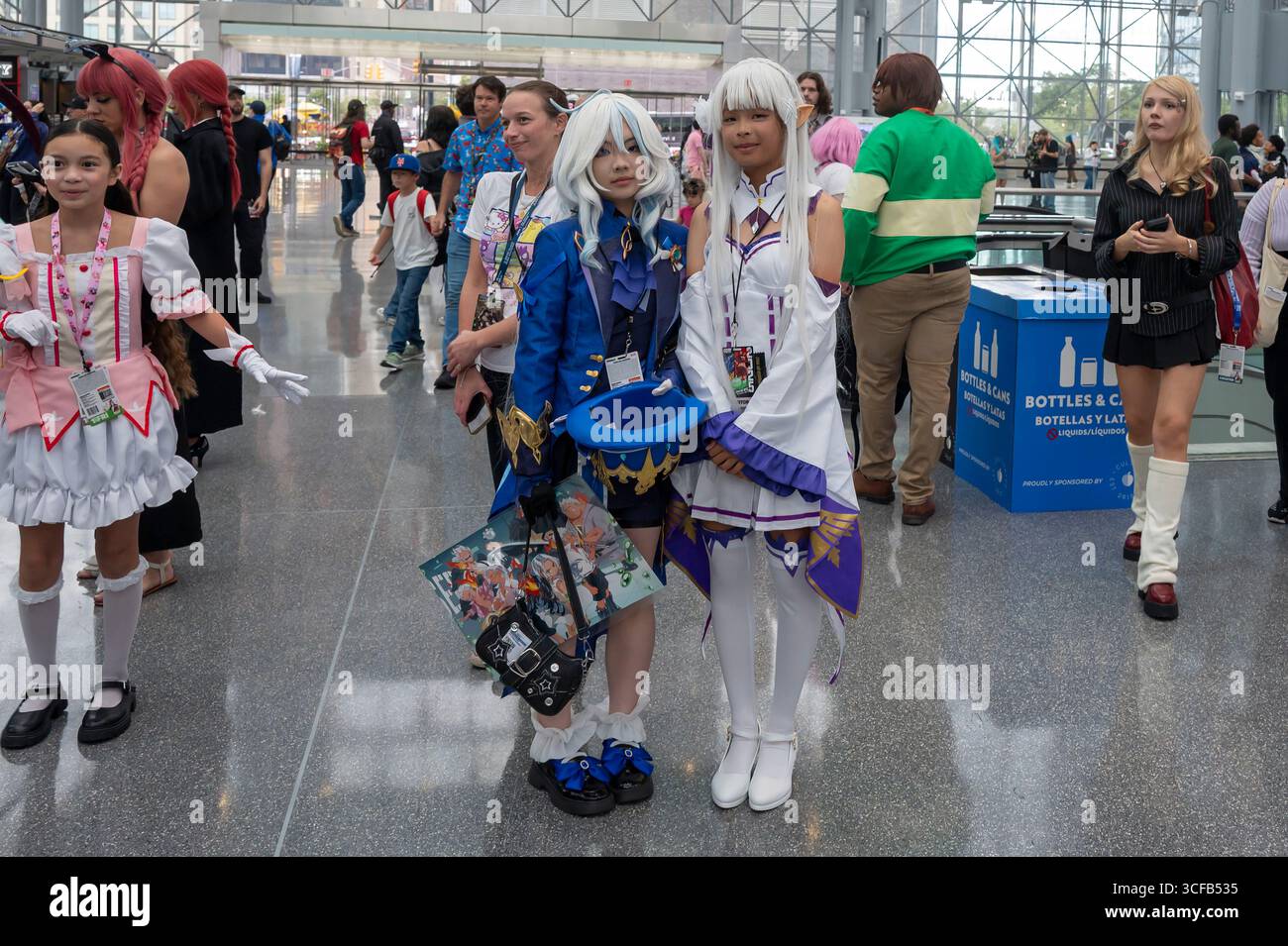 Cosplayers pose during the 2025 Anime NYC at Jacob Javits Center Stock ...