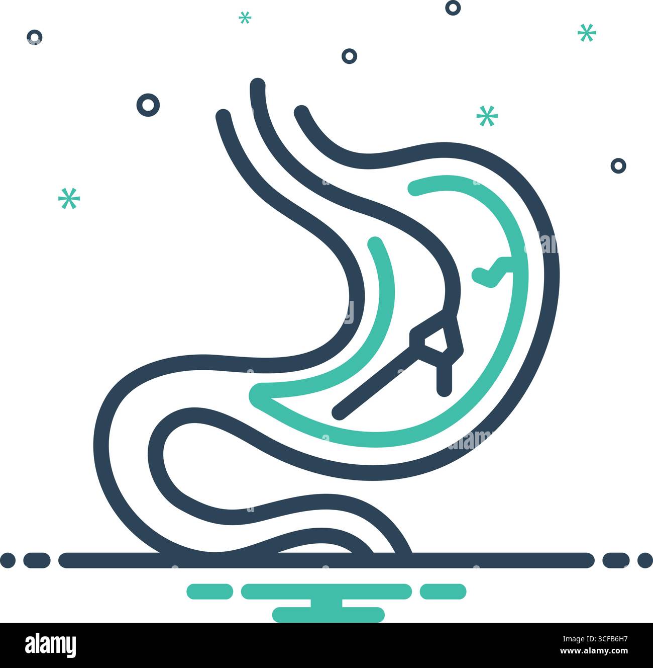 Gastroscopy stomach Stock Vector Images - Alamy