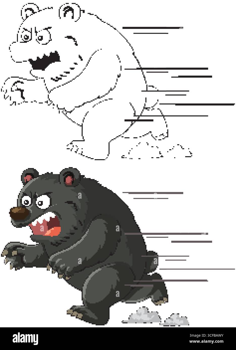 Animated comic book speed lines Cut Out Stock Images & Pictures - Alamy