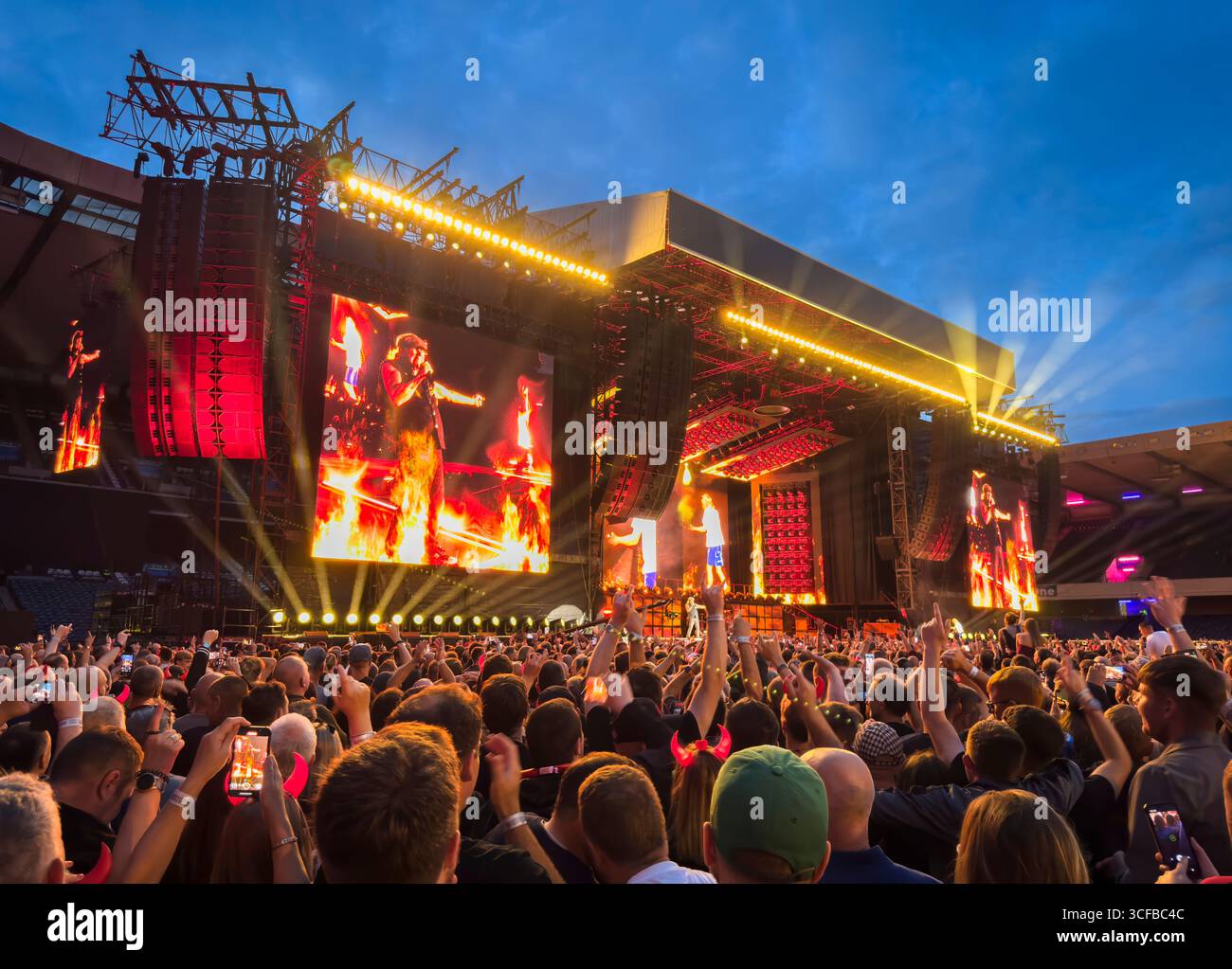 21st August 2025 Murrayfield Stadium, Edinburgh. Rock music legends AC ...