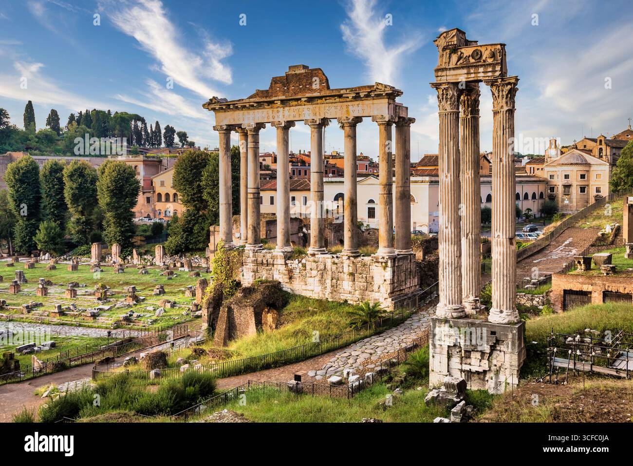 Rome, Italy - May 2025: ancient columns located close to Colosseum area ...