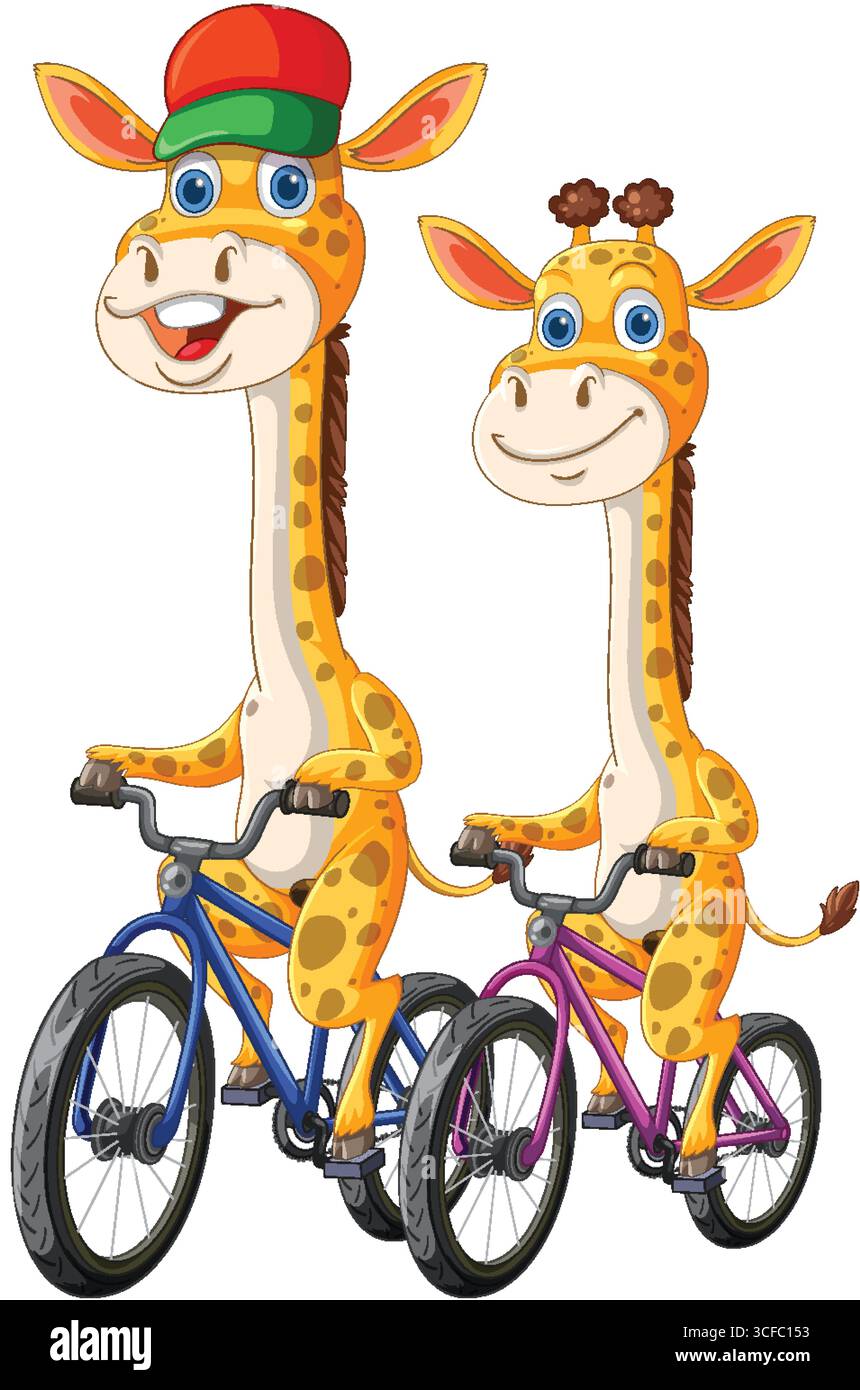 Two friends riding red Stock Vector Images - Alamy