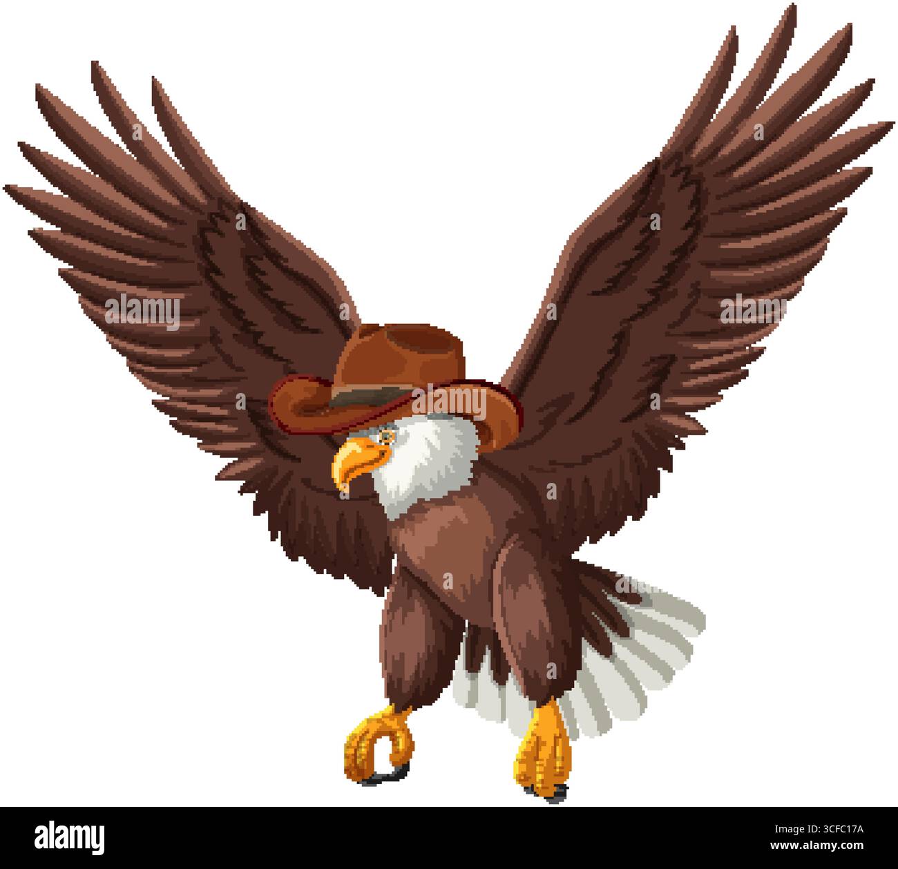 Eagle wearing cowboy hat hi-res stock photography and images - Alamy