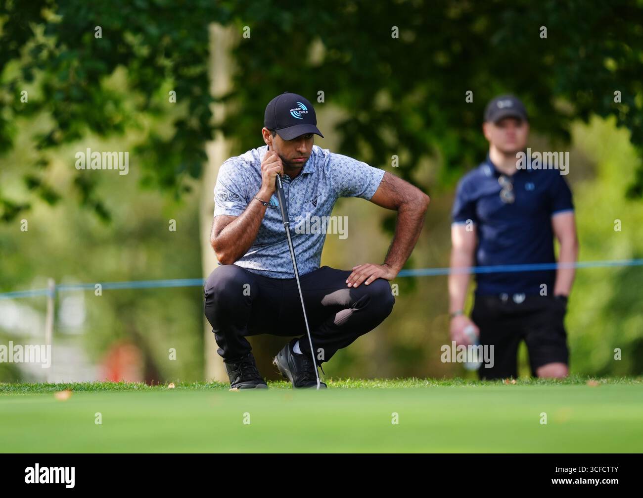 Aaron Rai on the 16th during day two of the Betfred British Masters ...