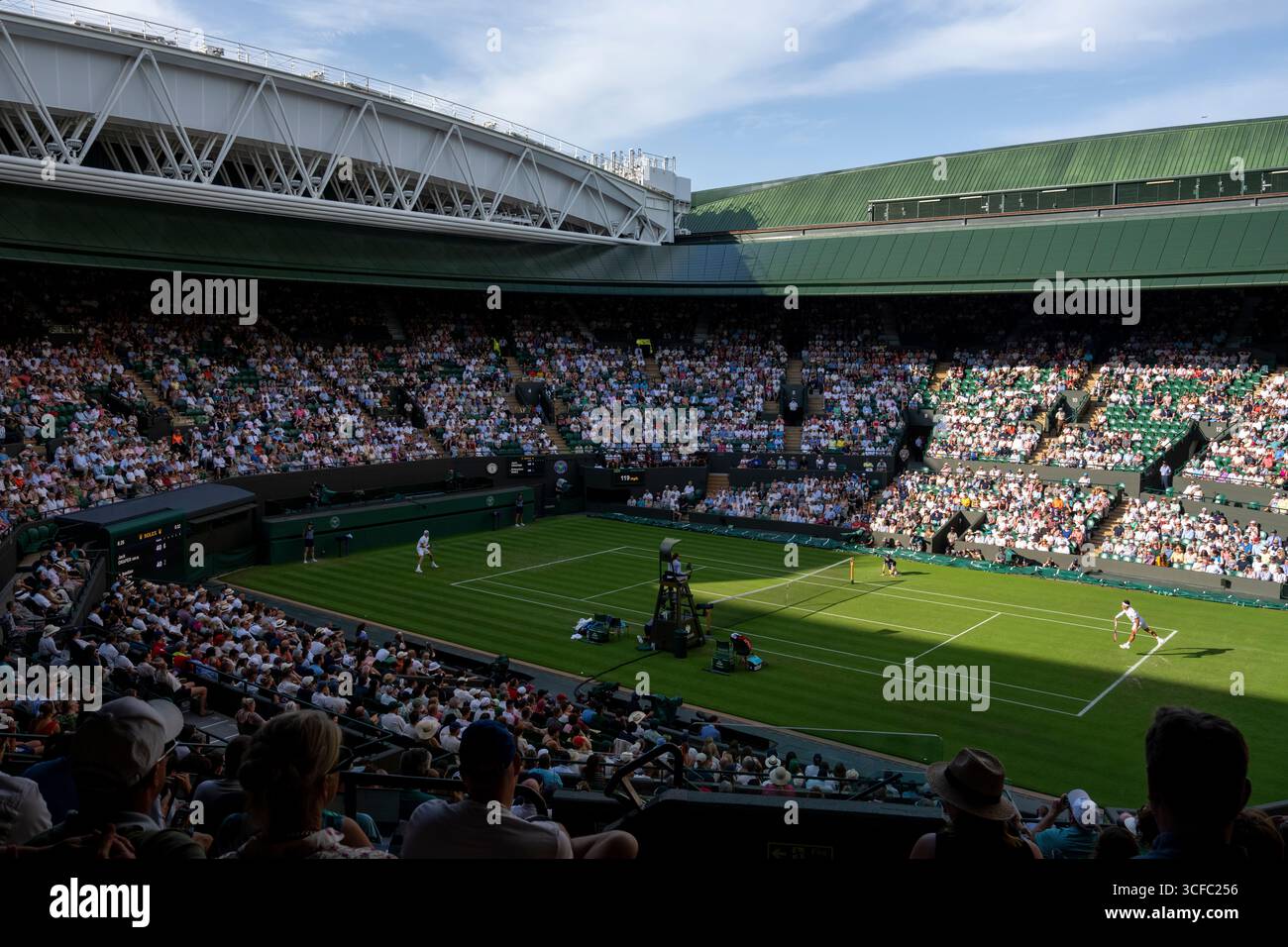 Jack Draper (GBR) and Sebastian Baez (ARG) on No.1 Court at The ...