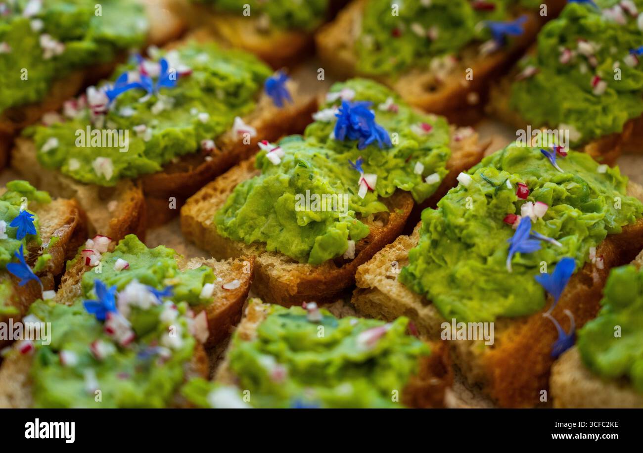 Open sandwich canape hi-res stock photography and images - Alamy