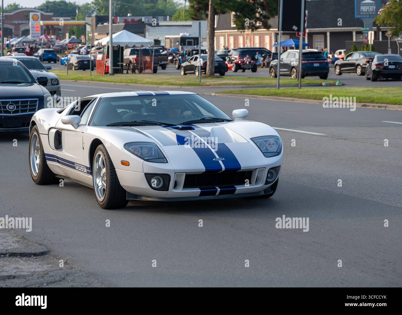 ROYAL OAK, MI/USA - AUGUST 14, 2025: A 1st generation Ford GT car on ...