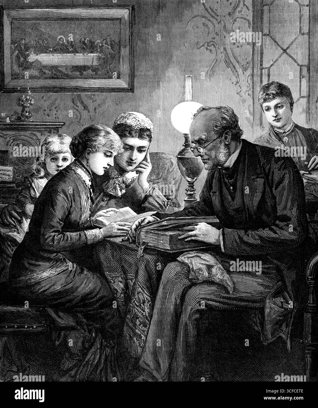 The End of the Year: Striking Twelve, 1881. 'For the sake...of one of ...